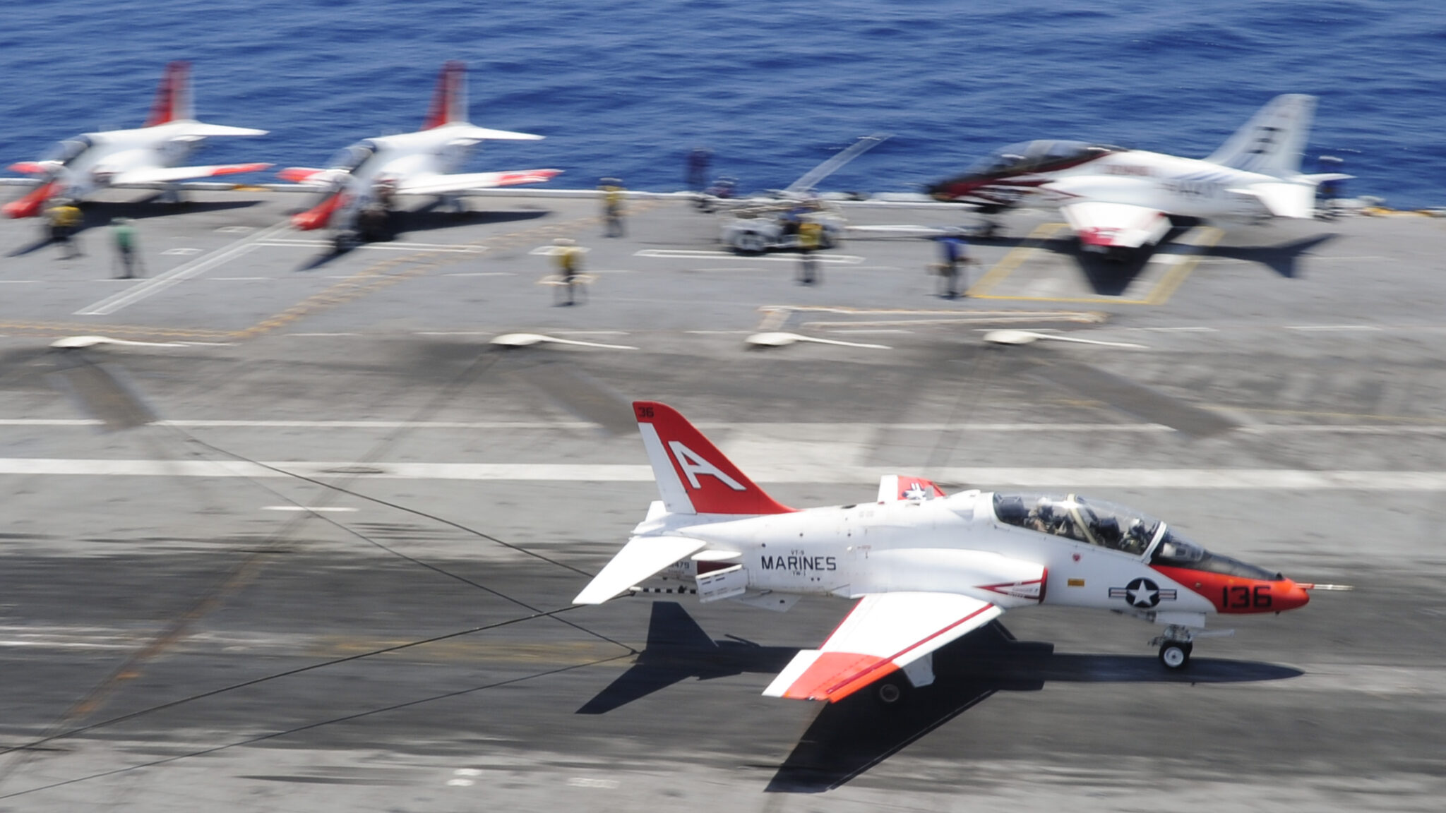 Navy begins inducting T-45 trainer aircraft for service life extensions ...